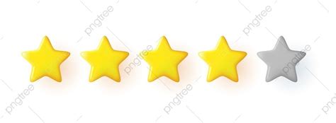 Star Review Rating Vector Hd Images 3d Rating Stars Icon For Review Product Cartoon Hotel