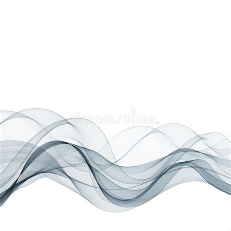 Abstract Smooth Color Wave Vector Curve Flow Blue Motion Illustration