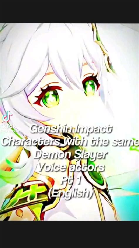 Genshin Character With The Same Demon Slayer Voice Personnages Danimés Photo Pour Rire Fond