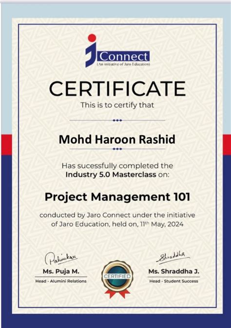 Excited To Announce That Ive Completed The Masterclass On Project