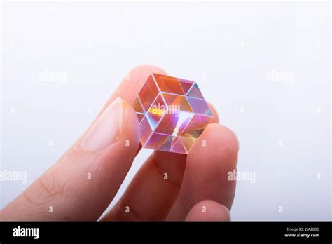 Bright Luminous Prism Cubes Refract Light In Different Colors Physics