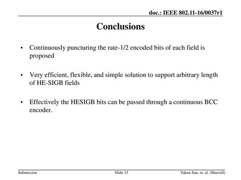 continuous puncturing for hesigb encoding ppt download
