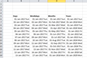 Fill A Date Series In Excel Even If Only Workdays Auditexcel Co Za