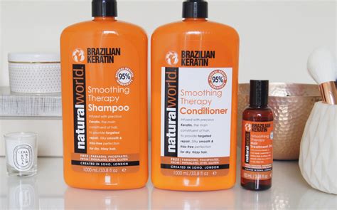 Natural World Brazilian Keratin Smoothing Therapy Shampoo Conditioner