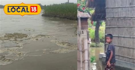 बनबसा बैराज से फिर छोड़ा गया 150 लाख क्यूसेक पानी इस गांव पर मंडराया