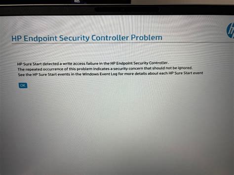 Hp Endpoint Security Controller Problem After Bios Update Hp Support Community 9138866