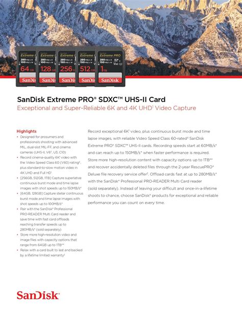 Sandisk Extreme Pro Sdxc Uhs Ii U3 V60 記憶卡 512gb