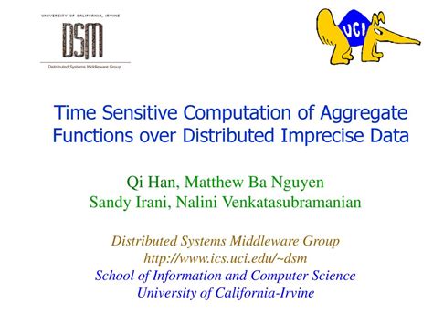 Qi Han Matthew Ba Nguyen Sandy Irani Nalini Venkatasubramanian Ppt