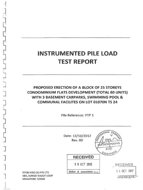 Ultimate Load Test Report Pdf Deep Foundation Tangent