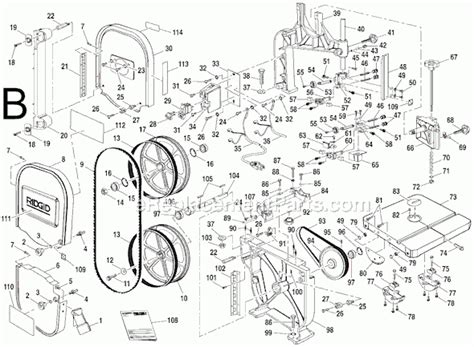 Ridgid Band Saw Parts Bs14002