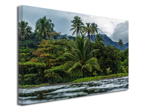 Tableau photo paysage de Polynésie Cadre mural en toile imprimée