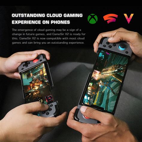 New Gamesir X2 Bluetooth Gaming Controller For Android Ios Cloud Gaming Retractable Max 173mm