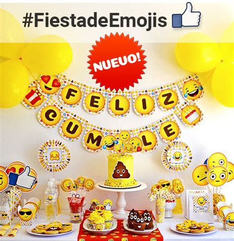 Kits Para Imprimir Emojis Fiesta De Cumpleaños Emoji Decoracion De