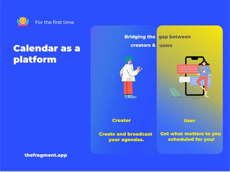 Fragment Bridging Creators And Users Through A Calendar Platform