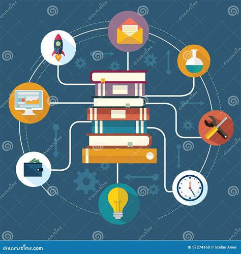 The Concept Of Modern Education Stock Vector Illustration Of Learn