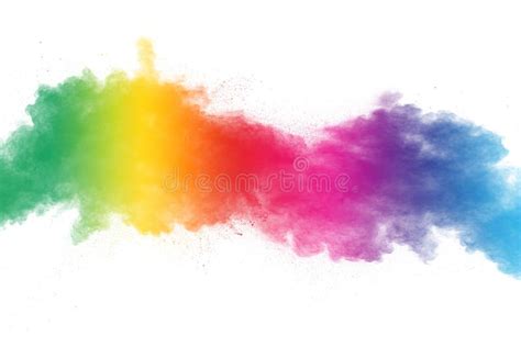 Humo Rosado En Colores Pastel O Explosión De La Pintura Del Color Del