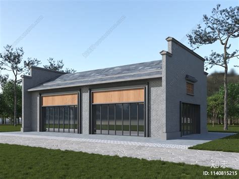 中式古建3d模型下载【id1140815215】知末3d模型网