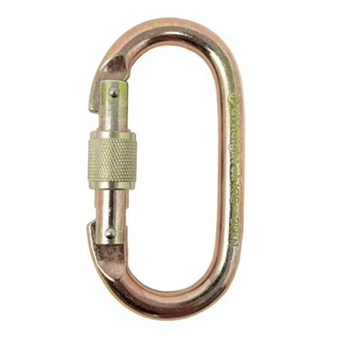 At Height Steel Oval Karabiner Screw Lock Access Techniques Ltd