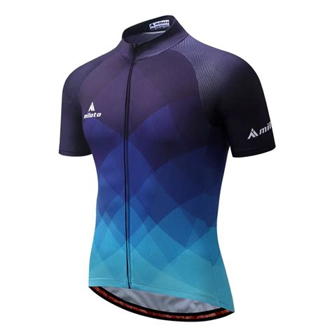 Purple 2017 Summer Cycling Jersey Men Bike Clothing Bicycle Top Ropa