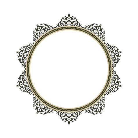Premium Vector Circle Illumination Pattern Design Tezhip Tezhib