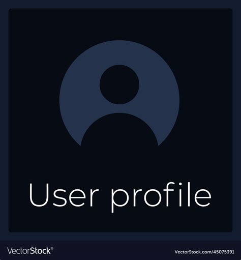 User Profile Ui Element Template Royalty Free Vector Image
