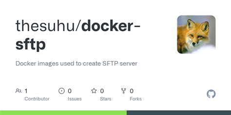 Github Thesuhudocker Sftp Docker Images Used To Create Sftp Server