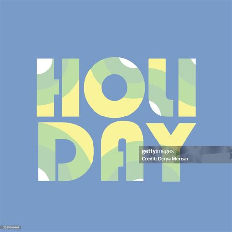 Holiday Letteringabstract Lettering Vector Stock Illustration High Res