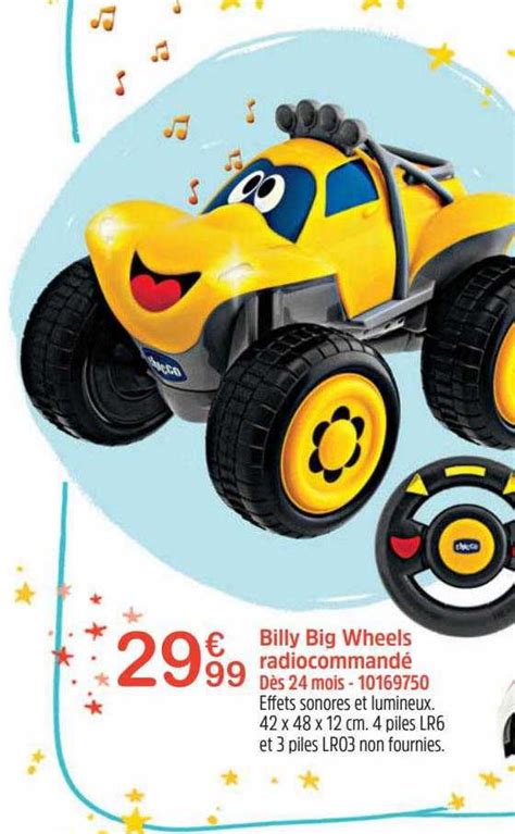 Offre Billy Big Wheels Radiocommandé Chez Maxi Toys