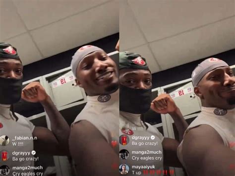 Watch 49ers Wrs Deebo Samuel And Brandon Aiyuk Spotted Enjoying That