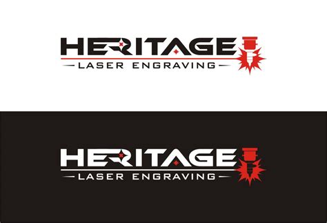 Elegant Playful Logo Design For Heritage Laser Engraving By Lrbalaji