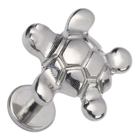 16g Sea Turtle Titanium Labret Tulsa Body Jewelry