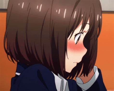 Blushing Anime Girl 