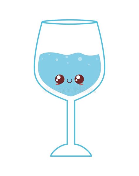 Set Kawaii Water Drop Cartoon With Expressions Stock Vector