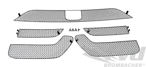 Front Bumper Grill Set 981 Boxster Gts Cayman Gts For Adaptive