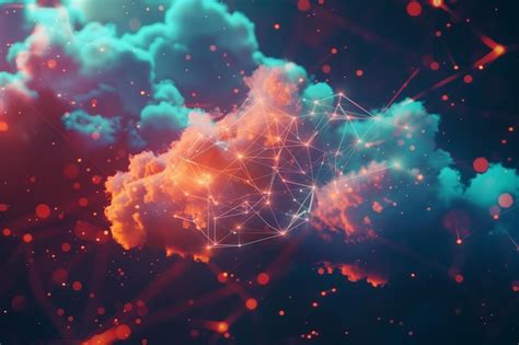 Cloud Computing Background Design And Technology Premium Ai Generated