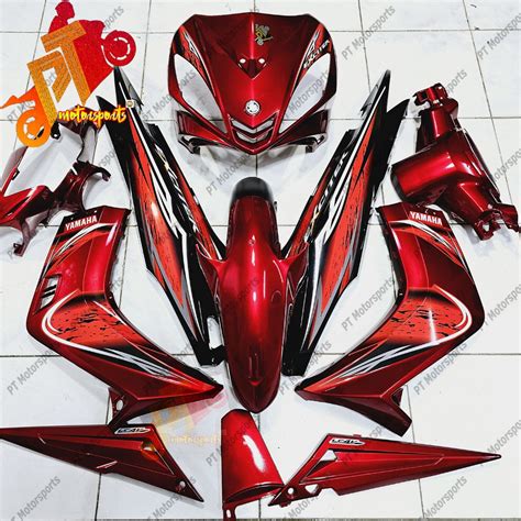Yamaha Lc 135 V1 Coverset Lc 135 Body Cover Set Bodyset Blue Black Drmk