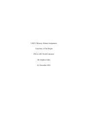 UNIT 5 Written Assignment Docx UNIT 5 Mystery Written Assignment University Of The People