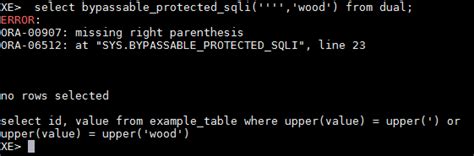 obtrusities where the abstruse meets the obtuse bypassing oracle sqli