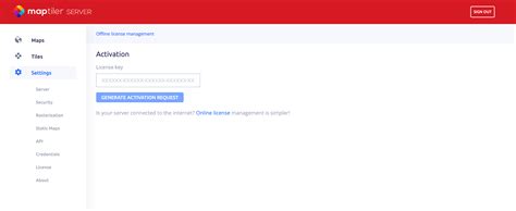 License Activation In Maptiler Server Offline Guides Self Hosting Map Server Maptiler