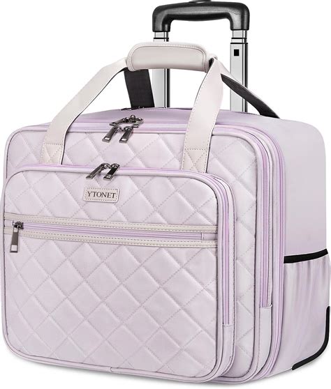 Kroser Rolling Laptop Bag Women 15 6 Inch Rolling Briefcase