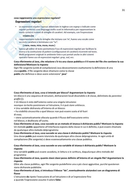 Linguaggi Di Programmazione Domande Aperte E Chiuse Ordinate