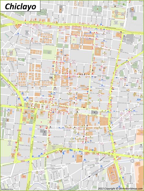 Chiclayo Map Peru Detailed Maps Of Chiclayo Santa María De Los