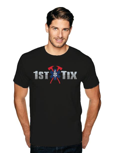 1st Tix Black Short Sleeve Shirt 1st Tix Store