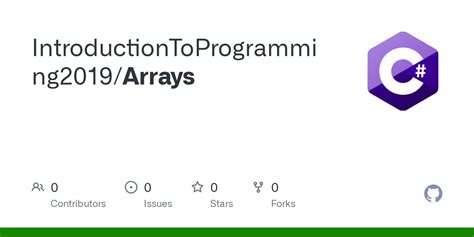 Github Introductiontoprogramming2019arrays