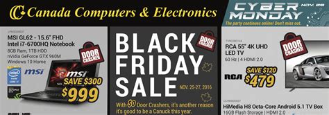 Canada Computers Black Friday And Cyber Monday Flyer 2016 Canadian
