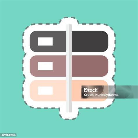 스티커 라인 컷 스토리지 모바일 앱 기호에 적합합니다 편집 가능한 간단한 디자인 디자인 템플릿 벡터 간단한 기호 그림 0명에