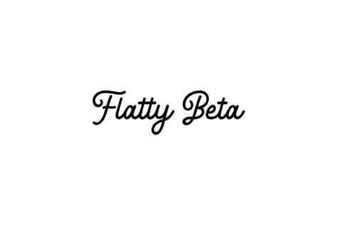Flatty Beta Font Free Font Download