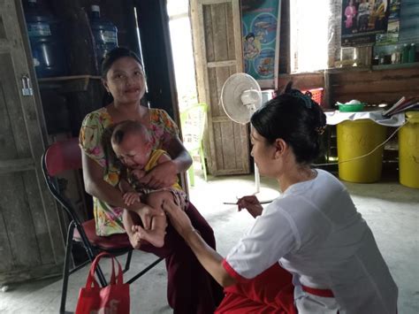 ပေါက်တောမြို့၌ အသက် ၂ နှစ်အောက် ကလေးများ နှင့် ကိုယ်ဝန်ဆောင်မိခင်မ