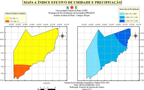 Índice Efetivo De Umidade E Precipitação Anual Média De Juazeiro Do