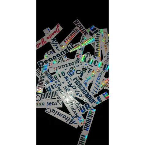 Jual Stiker Custom Ig Nama Yt Stiker Cutting Shopee Indonesia